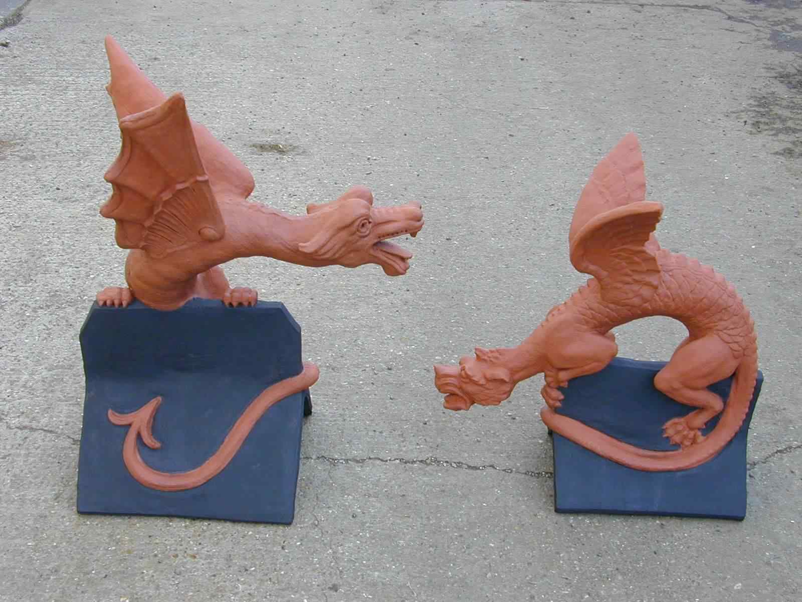 Photos of dragon finials
