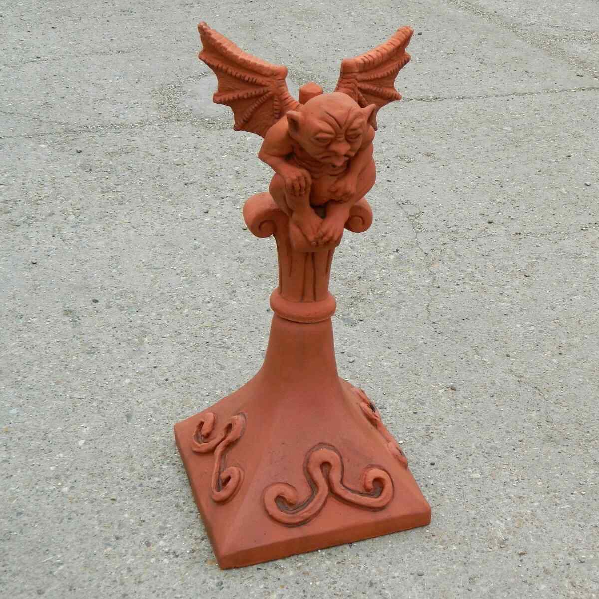 Gargoyles: Double hip gargoyle roof finial
