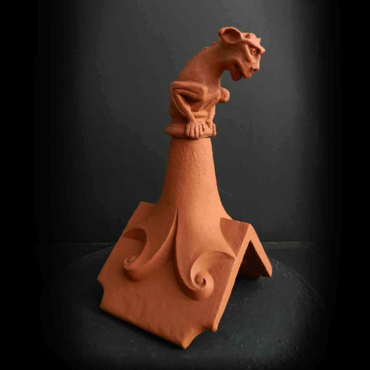 Gargoyles: 45 degree gargoyle finial